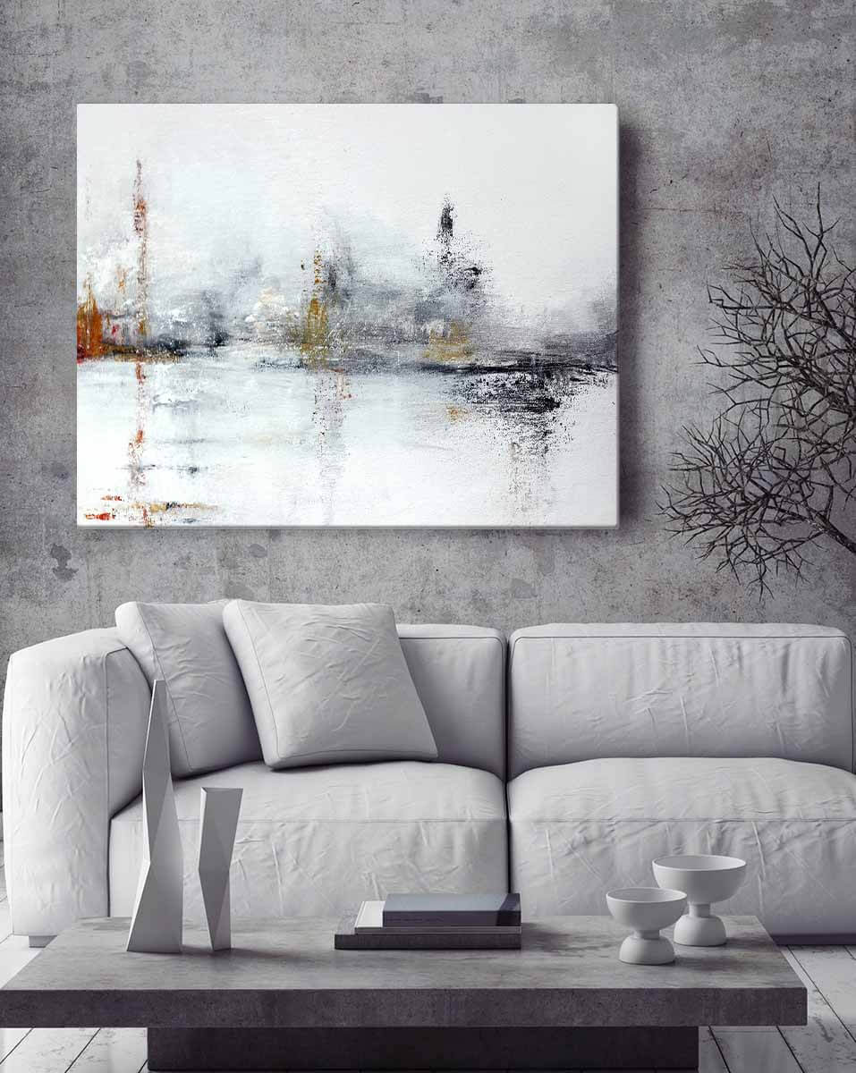 Tablou Abstract Oras in Nori - CanvasMaster.ro